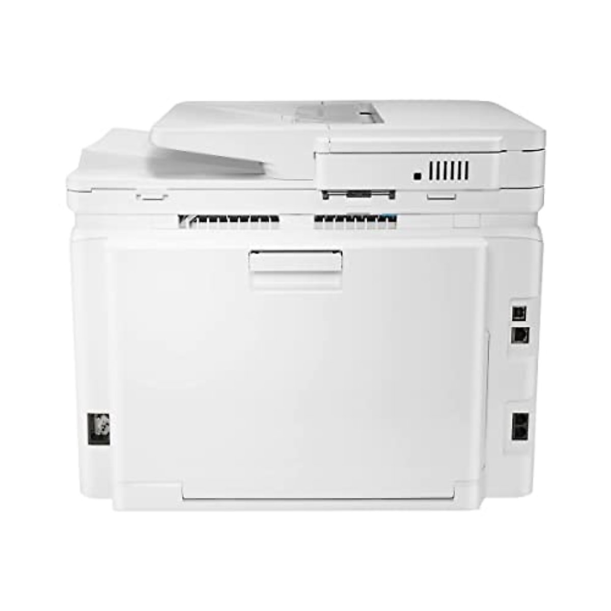 HP Color Laserjet Pro M283cdwC Wireless All-in-One Laser Printer, Print Scan Copy Fax, Auto 2-Sided Printing, Remote Mobile Print, 22ppm, 260-Sheet, 256MB, White - Bundle with JAWFOAL Printer Cable