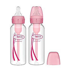 Dr. Brown's Pink 8 Ounce Bottles (2 Pack)