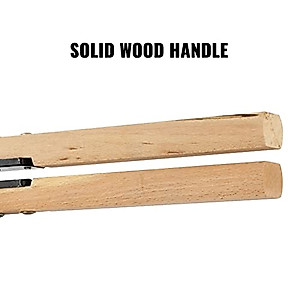 VEVOR Commercial Bubble Waffle Maker, 1400W Egg Bubble Puff Iron w/ 180° Rotatable 2 Pans & Wooden Handles, Stainless Steel Baker w/ Non-Stick Teflon Coating, 50-250℃/122-482℉ Adjustable