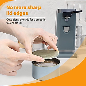 Skyehomo Electric Can Opener, Knife Sharpener and Bottle Opener with Removable Cutting Lever and Cord Storage