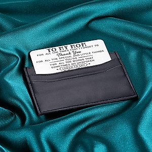 Sentimental Birthday Mothers Day Gifts for Mom from Daughter Women Engraved Wallet Card Insert for Mom Mother of The Bride Mother in Law Step Mom Appreciation Christmas Thank You Wedding Gifts Mama