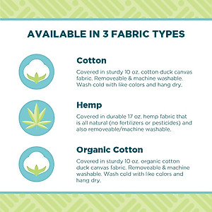 Meditation Cushion Set - Zafu and Zabuton - Made in the USA. Our Navy Cotton Round-Shaped Meditation Pillow is Filled for Comfort and Designed with a Zipper Cover for Easy Cleaning.