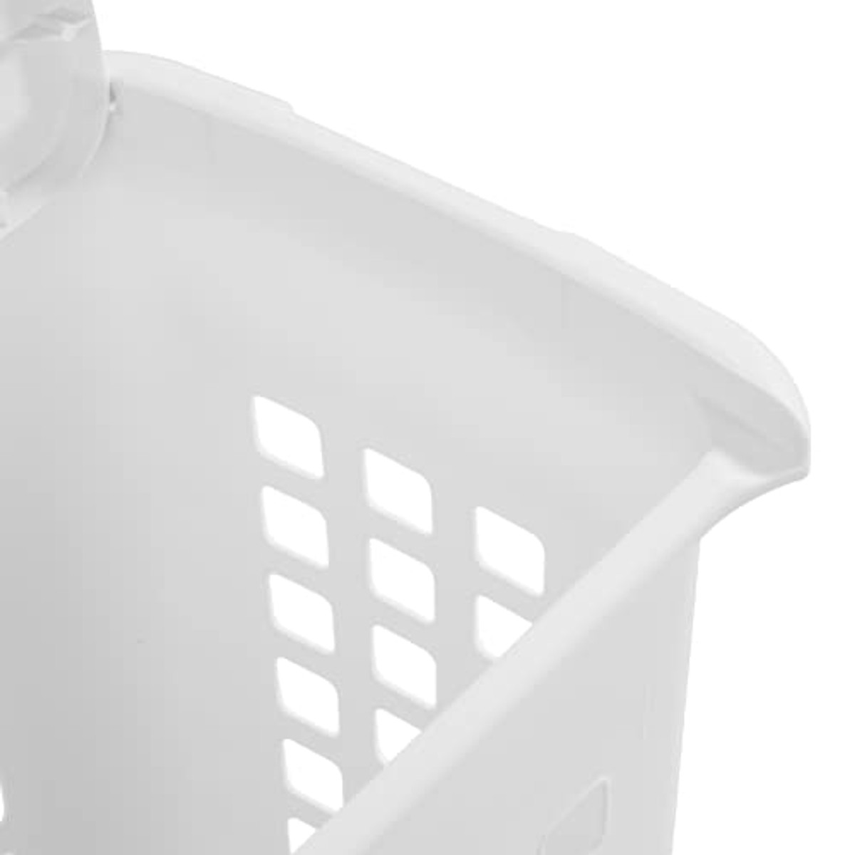 Sterilite 12238004 Rectangular LiftTop Laundry Hamper, White, 4-Pack