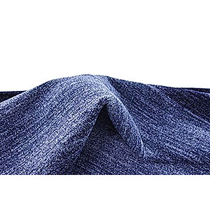 Unique Loom Del Mar Collection Area Rug - Abigail (7' 10" Square, Navy Blue/ Blue)