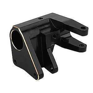 ZXYRC Black Brass Front Axle Link Mount for Axial SCX10 PRO 1/10 RC Crawler Upgrade Counterweight Part,64.6g (Front Axle Link Mount)