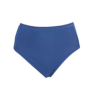 MeMoi Ladies Combed Cotton Basic Brief Underwear 3-Pack Black 6M