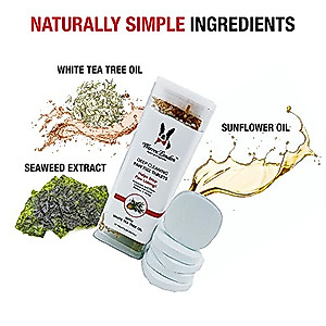 Warren London Deep Cleaning Paw Soak | Soothing Itchy Paw Relief for Dogs with Seaweed, Tea Tree Oil, & Aloe Vera | Anti Licking for Dogs Paws | 5 Minute Paw Spa Service at Home | 12 Tablets