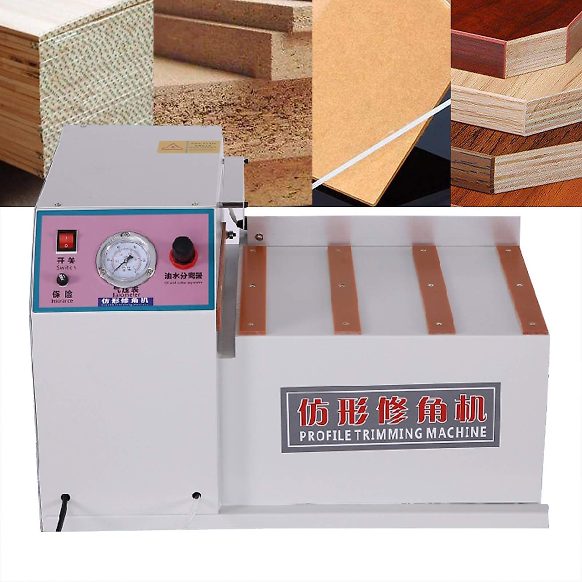 Corner Trimming Machine Edge Jointers Woodworking Edge Planer Air Pressure Trimming Machine Rounding Profile Trimming Machine for Furniture Cabinets