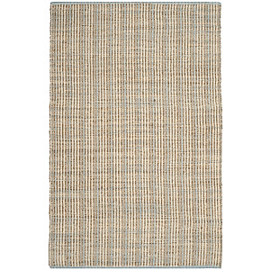 SAFAVIEH Cape Cod Collection Accent Rug - 4' x 6', Natural, Handmade Flat Weave Stripe Jute, Ideal for High Traffic Areas in Entryway, Living Room, Bedroom (CAP831A)