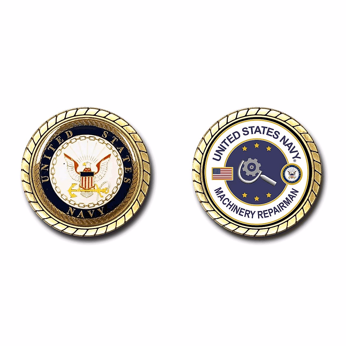 US Navy Machinery Repairman Challenge Coin - Officially Licensed