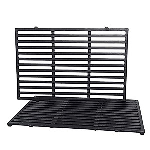 GasSaf 15.3 inch Flavorizer Bars and 17.5 inch Grill Grates Replacement for Weber 7636 7638, Spirit 300 Series E310 E320 E330 S310 S320 S330 Gas Grills with Front Control Knob (2013-2017)