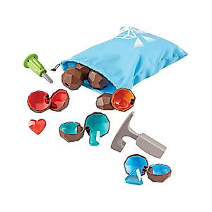 Learning Resources Rock 'n Gem Surprise, Sorting, Matching & Counting Skills Activity Set, Early STEM, 19 Pieces, Ages 3+