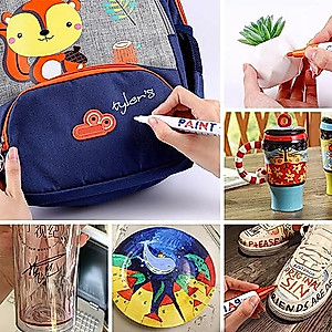 JHIALG Tire Marker Lettering Tire Paint Pen Markers, Waterproof Oil Based Paint Markers for Car Tire Tread Rubber Metal