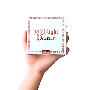 CCbeauty 4 Color Contour Highlight Makeup Palette with Powder Brush,Face Shimmer Bronzer Contouring Shadow Highlighter Blush Palette for Cheek, Valentine's Day Gift Sets for Girls Women