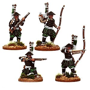 GameCraft Miniatures Test of Honour - Ashigaru with Bows and Muskets
