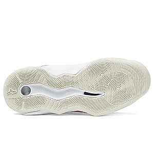 Mizuno Women's Wave Dimension Volleyball Shoe, White-Rose Gold, 8.5