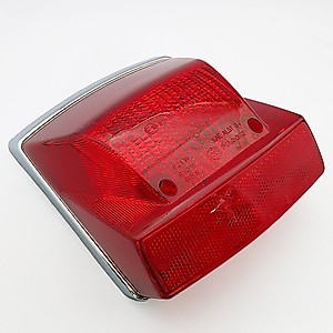 OEM Vespa Rear Tail Light Compatible with Vespa PX 80-200 583081, 58269R (bulbs incl. Red)