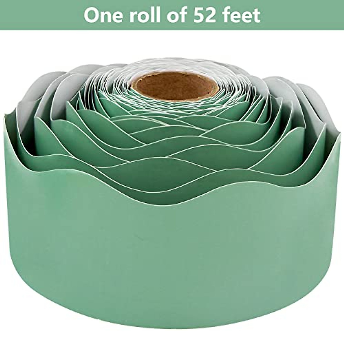 Eucalyptus Green Bulletin Board Border Scalloped Border Trim for Classroom 52ft One Roll