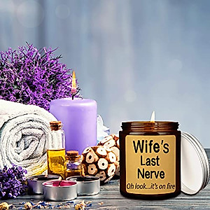 Gifts for Wife from Husband - Wife Gifts - Mothers Day Gifts for Wife - Funny Anniversary Romantic I Love You Gifts for Thanksgiving Christmas- LUOYUO Lavender Scented Candles