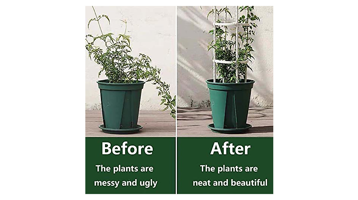 Kamansy 6FT Garden Trellis for Climbing Plants | Rust-Resistant Iron