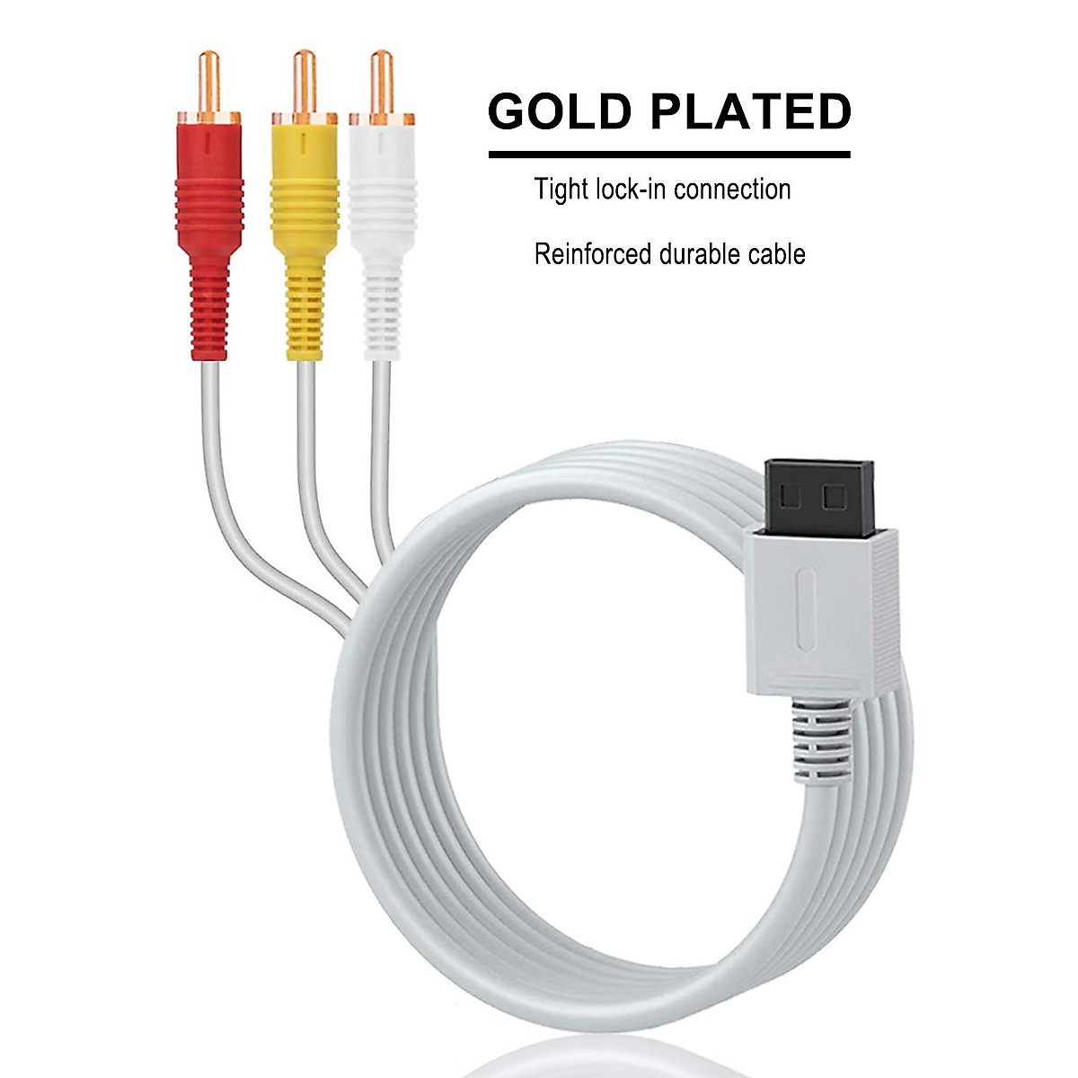 Wii Accessories Bundle - Wii AC Power Adapter Block, Composite AV Cable Cord and Wired Motion Sensor Bar for Wii