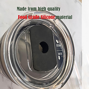 JILINWEI 2Pcs Straw Lid Attachment for Yeti Tumbler,Stronghold Lid Straw Hole for 20oz 30oz Yeti Rambler Travel Mug,Accessory forChange your Magslider to Allow A Straw to Insert(Can't Prevent Leakage)