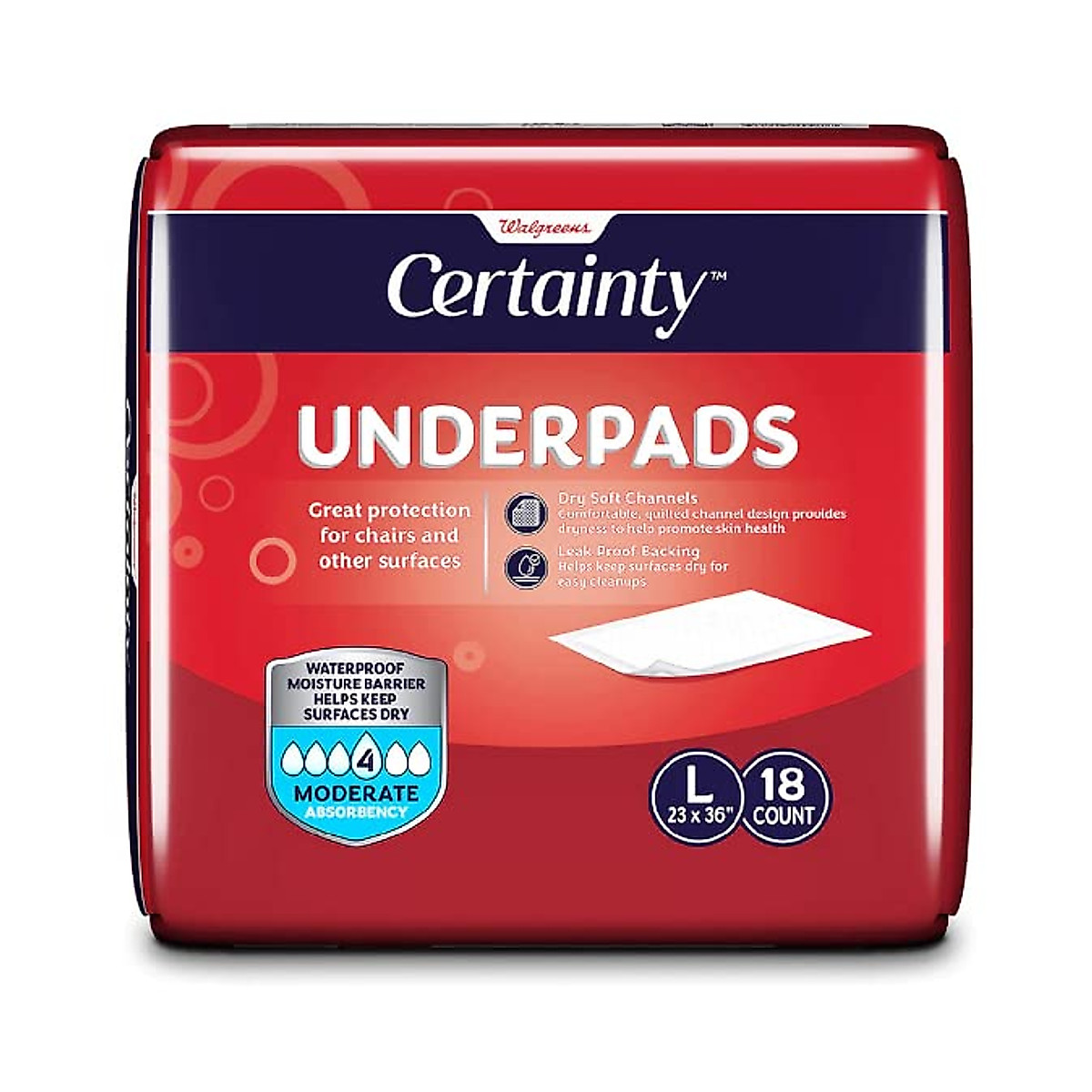 Walgreens Certainty Underpads Large 18 ea (2)