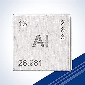 Aluminum Element Cube- Engraved - 1"