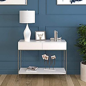 Bella 28.25" Tall Porcelain Table Lamp with Fabric Shade in White/White