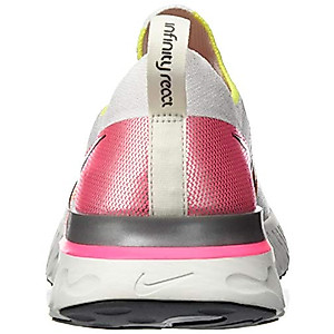 Nike React Infinity Run Flyknit Women's Running Shoe Platinum Tint/Black-Pink Blast Size 8.5