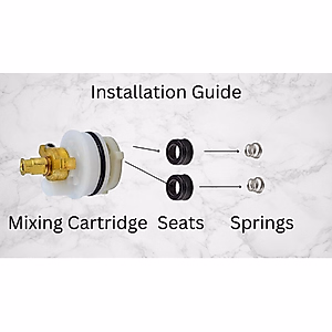 T & T Hardware Replacement Cartridge Compatible with Delta RP1991, Seats & Springs (RP4993) Included, White