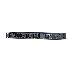CyberPower PDU41005 Switched PDU, 100-240V, 20A (Derated to 16A), 8 Outlets, 1U Rackmount