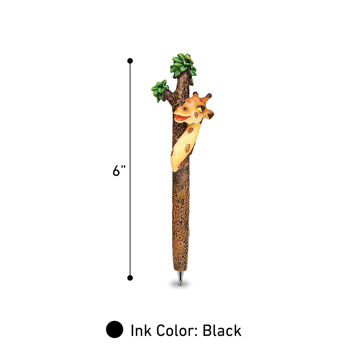 Puzzled CUTE GIRAFFE Planet Pens Resin Ballpoint Writing pen - Zoo Animals/Animals Collection - 6 INCH - Affordable Gift For Kids and Adults - Item #3692