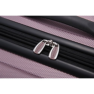 Rockland London Hardside Spinner Wheel Luggage, Pink, 3-Piece Set (20/24/28)