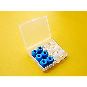 12pcs (BLMF-CLODMH-Sa)- S/M/L Premium Memory Foam and Noise Isolation Replacement Earbuds Eartips Compatible with Shure E Series - E3c, E4c, E4G, E5c in-Ear Earphones