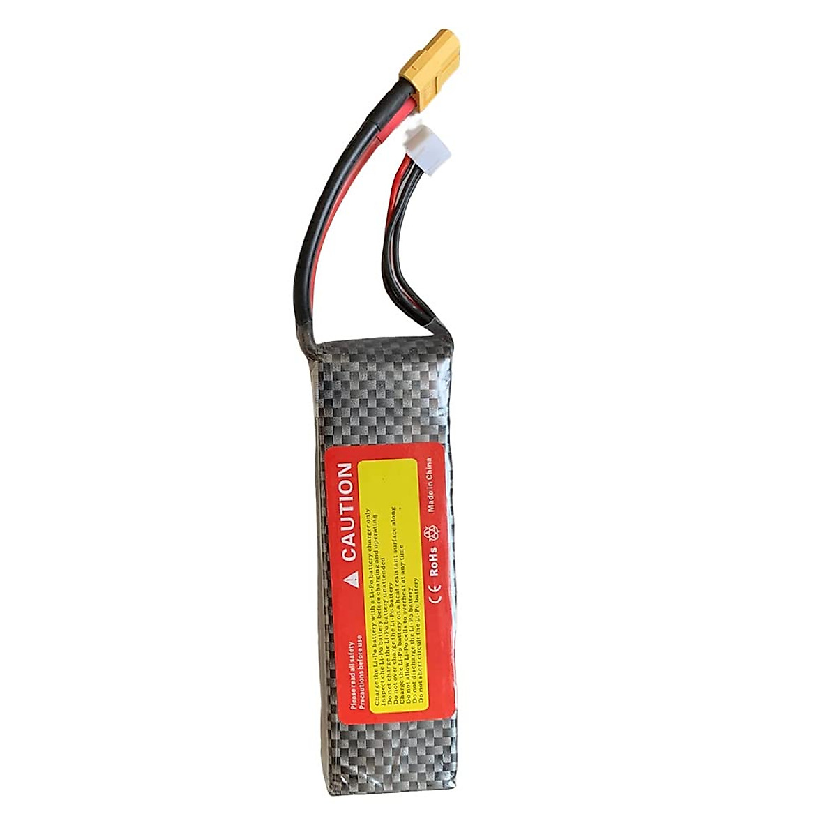 Replacement Parts 11.1V 2600mAh 3S Lipo Battery XT60 Plug Charger Accessories Apply in Udi018 Udi908 Brushless Remote Control Speed Boat Universal (3 Packs Batteries)