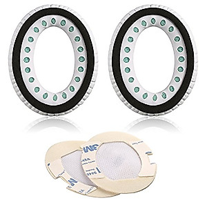 QC15 Replacement Ear Pads Kit, JARMOR Ear Cushion for Bose QuietComfort 2, Quiet Comfort 15, QC 25, QuietComfort 35, Ae2, Ae2i, Ae2w, Sound True, Sound Link (Around-Ear Only) Headphones (White)