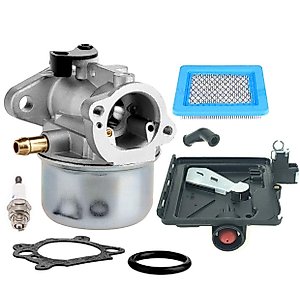 799868 Carburetor fits Briggs & Stratton 498170 799872 694202 497586 498254 790821 Carburetor - for Briggs & Stratton Carburetor 14111 +795259 Air Filter Cleaner Primer Base By LEIMO