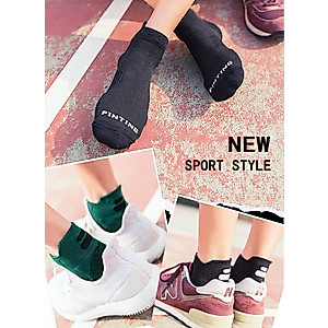 ADILAIDUN 6/12 Pairs Women Athletic Socks No Show,women's Running Ankle Socks Sports Socks Essential Lightweight Size 4-11 (Black-12 Pairs)