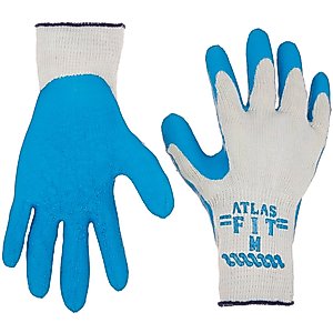 Atlas Fit 300 Size Medium Rubber Coated Glove 12 Pairs