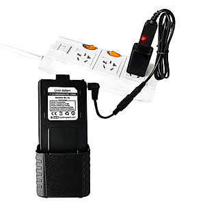 BT1013 USB Charging Cable Compatible with BL-5L and BaoFeng Extended Batteries, includes Dual 2.5mm Barrel Plug Adapters - Fast Power Transformer Cord