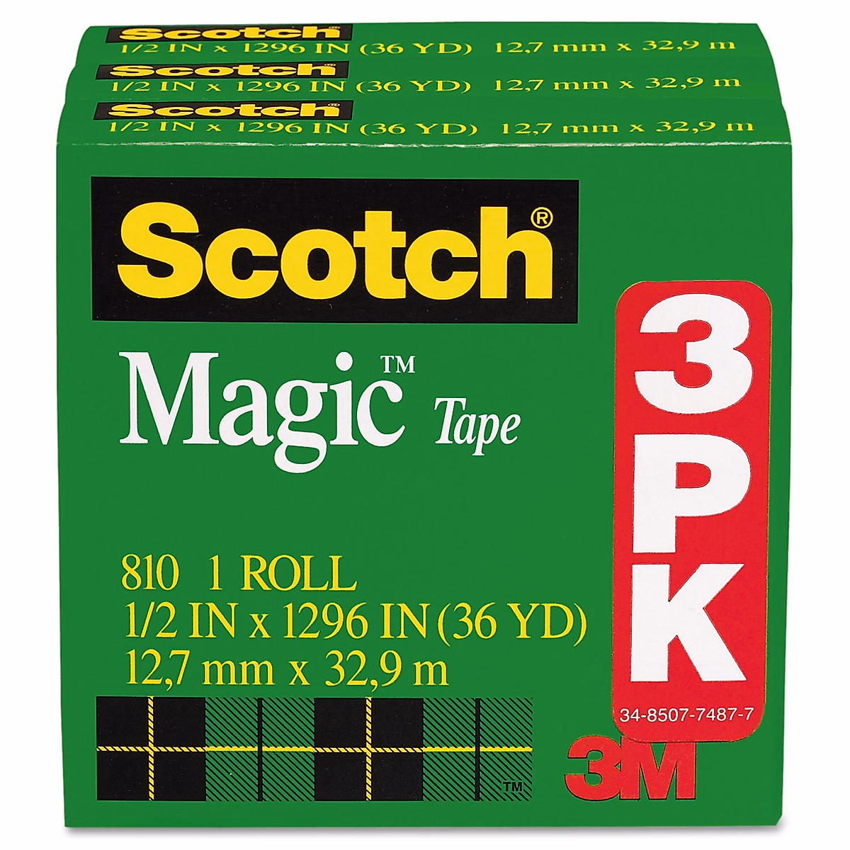 Scotch MMM810H3 Magic Tape Refill