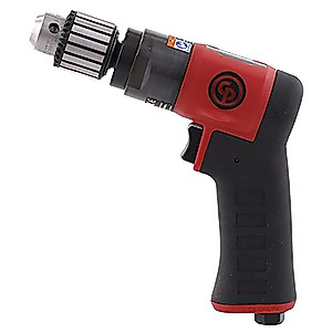 Chicago Pneumatic CP9285C - Air Power Drill, Hand Drill, Power Tools & Home Improvement, 3/8 Inch (10 mm), Keyed Chuck, Pistol Handle, 0.62 HP / 460 W, Stall Torque 4.1 ft. lbf / 5.5 NM - 3000 RPM