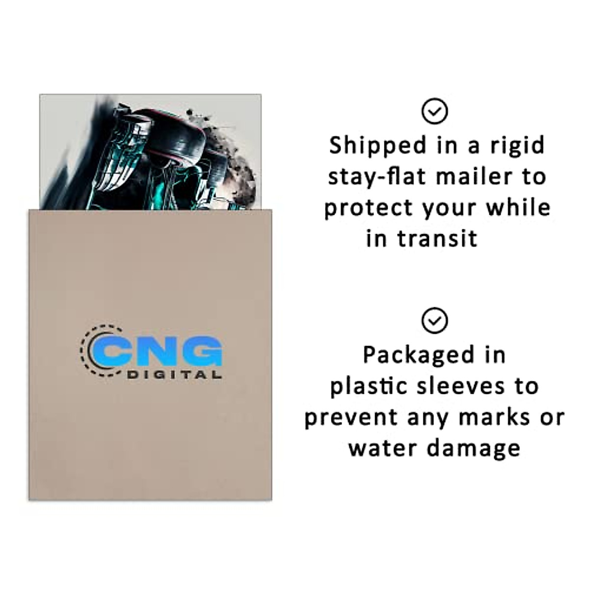 CNG DIGITAL Formula Racing Poster Race Car Wall Decor F1 Racing Wall Art Prints Set of 4 Unframed (8''x10'') Supercar Poster Man Cave Boys Room Wall Decor Posters for Boys Room Grand Prix Posters