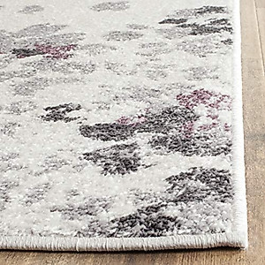 SAFAVIEH Adirondack Collection Area Rug - 9' x 12', Ivory & Purple, Floral Design, Non-Shedding & Easy Care, Ideal for High Traffic Areas in Living Room, Bedroom (ADR115L)