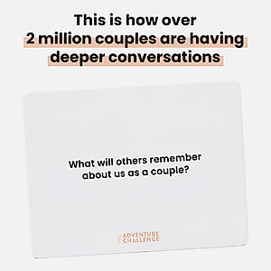 The Adventure Challenge 50 Question Date Night Idea Cards, Connection Cards for Couples, Relationship Game, Best Wedding Gifts for Newlyweds