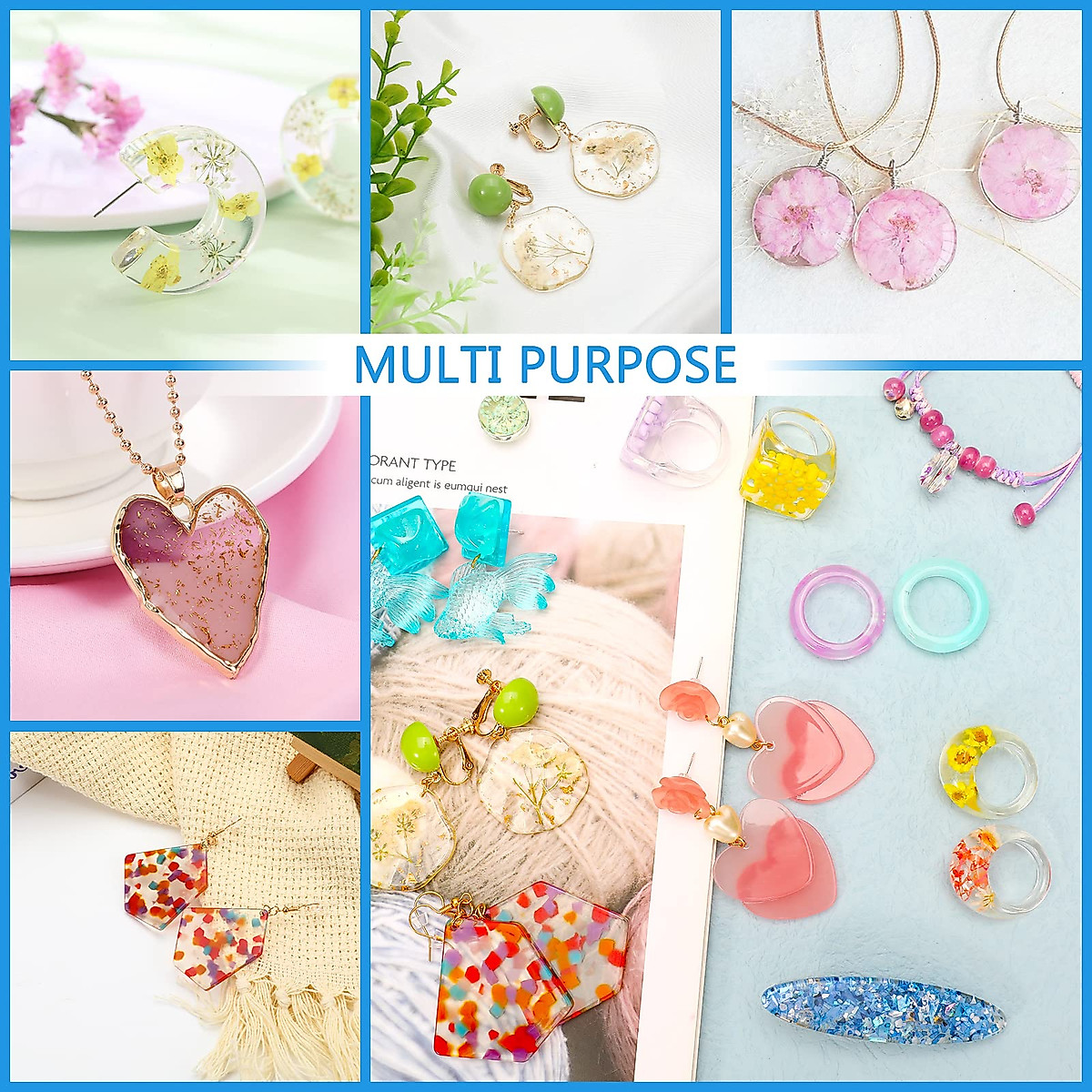 UV Resin 300g - Upgraded UV Resin Kit, Hard Type Crystal Clear Ultraviolet Curing UV Epoxy Resin for Craft Jewelry Making