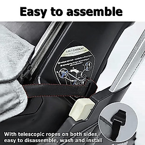 Baby Stroller FootMuff Compatible with Doona, Winter Windproof Waterproof Warm FootCover fit Doona, Bunting Bags for Stroller, Baby Stroller Foot Support Sleeping Bag, Stroller Accessory fit Doona