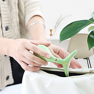 Ms.W Facial Massager for Women, Portable Facial Massager for Skin Care, Electric Facial Massage Kit, 45 ± 5℃ Heating and 3 Massage Modes-* (Green)