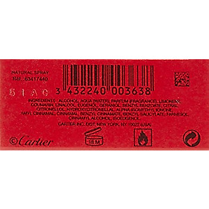 Santos De Cartier By Cartier For Men. Eau De Toilette Spray 3.3 Oz.